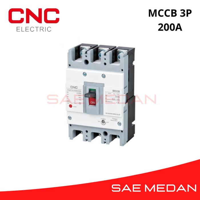 Jual MCCB Breaker 200A 3P CNC YCM7-250S - - SAE Medan | Tokopedia