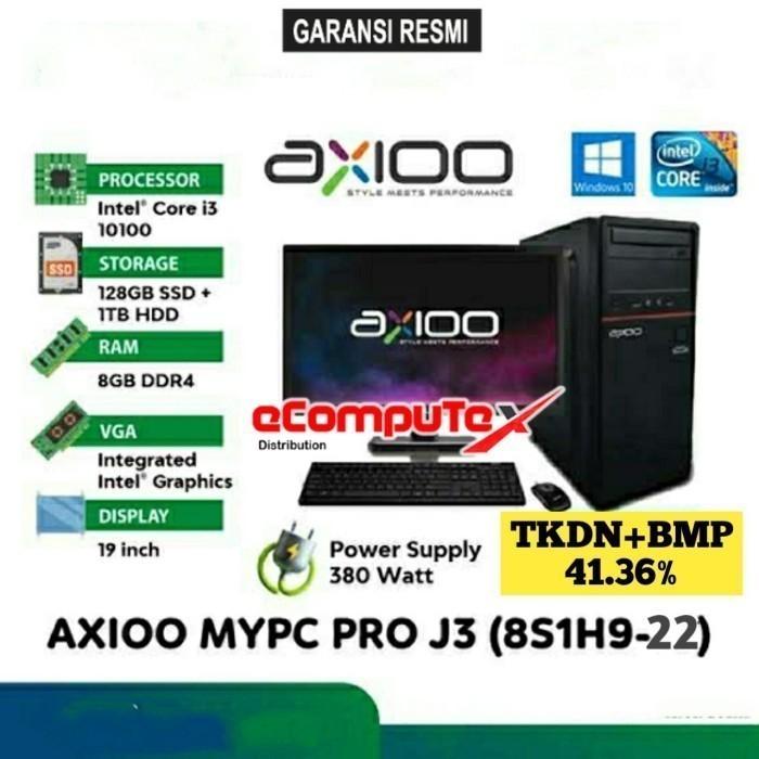 Jual PC DESKTOP AXIOO MYPC PRO J3 (8S1H9-22) i3 8GB 1TB 22"FHD TKDN RESMI - Jakarta Barat ...