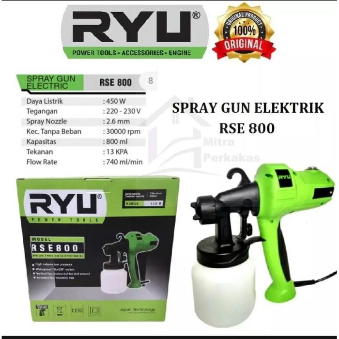 Jual RYU Spray Gun Electric atau Semprotan Cat Listrik Spray Gun ...