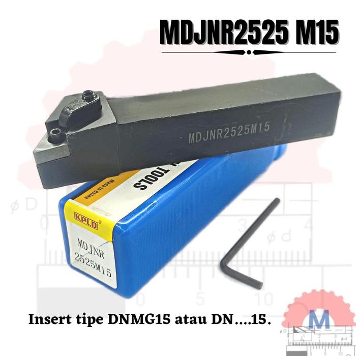 Promo MDJNR 2525 15 Turning lathe holder stang pahat bubut MDJNR2525 M15 - Jakarta Selatan ...