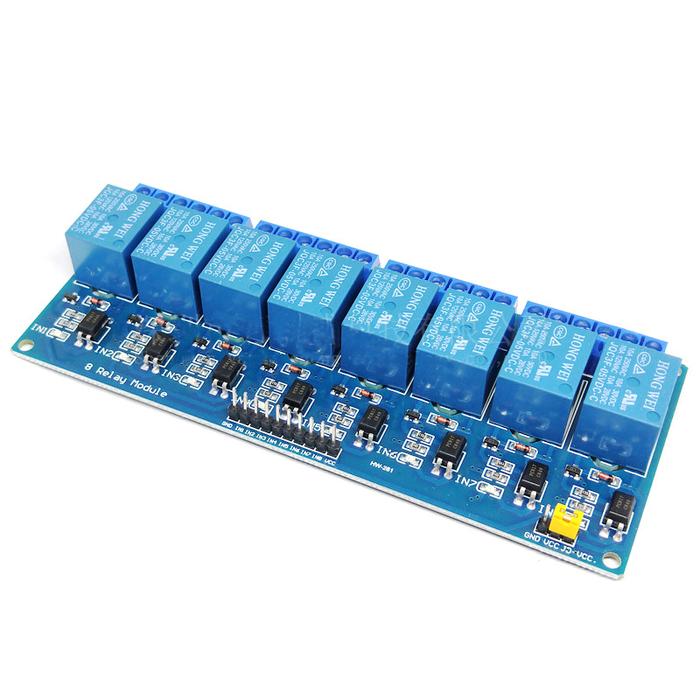 Jual Modul relay 8 channel 5V Dengan optocoupler Isolasi ...