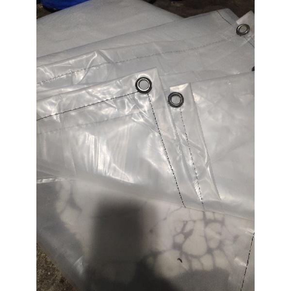 Jual terpal plastik bening transparan ukuran 4x5 tirai tenda kuat ...