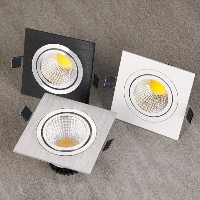Jual SWA Square Dimmable Recessed LED Downlights7W 9W12W15W18W COB ...