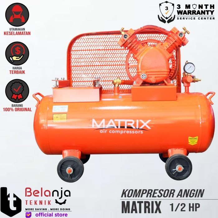 Jual Matrix Mesin Kompresor Angin 0.5 Hp Air Compressor 60 Liter 1/2 H ...
