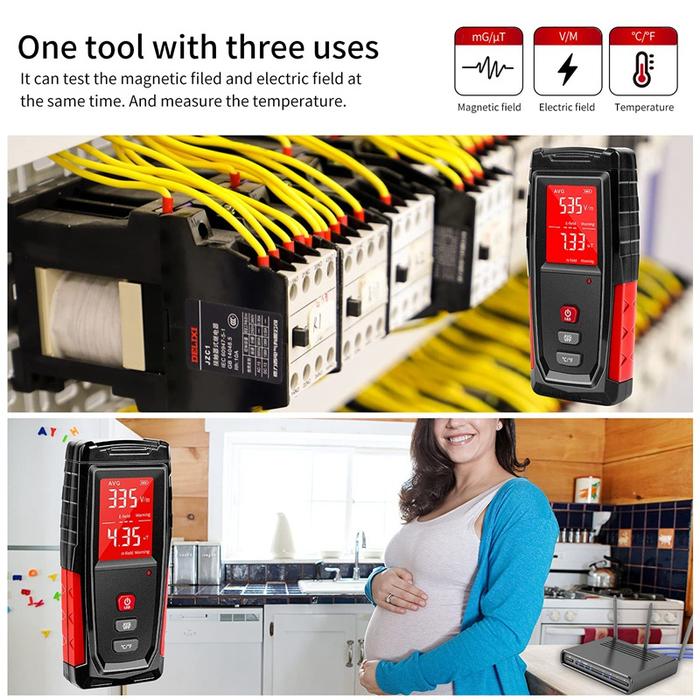 Jual Alat Detektor Radiasi Elektromagnetik Digital EMF Model Genggam ...