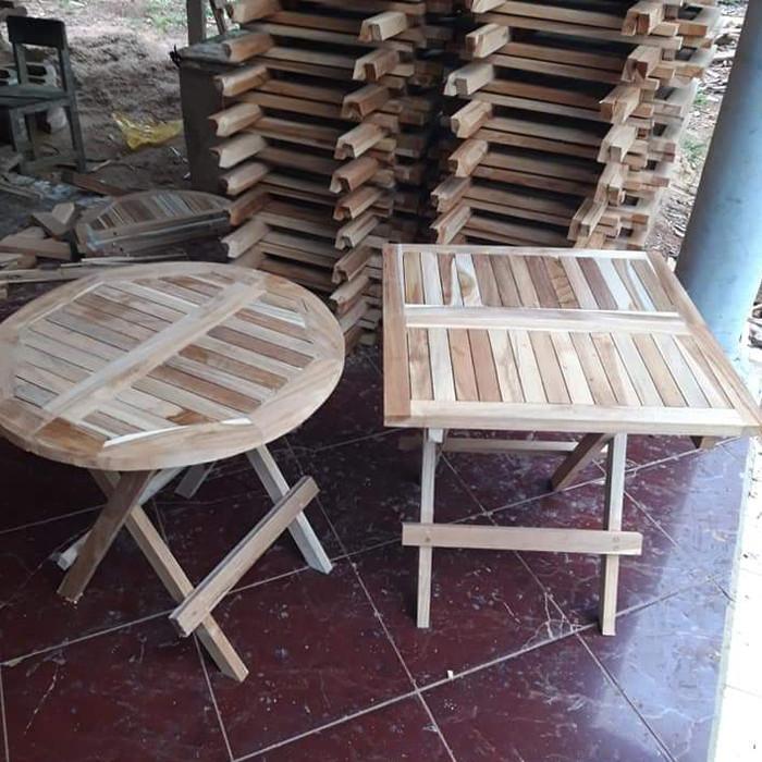 Jual meja teras | meja camping | meja lipat kotak atau bundar 50 cm ...
