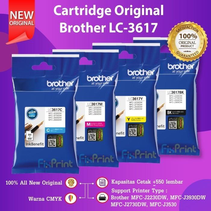 Jual Brother LC-3617 LC3617 Original Ink Cartridge J3530DW MFC J3530 ...