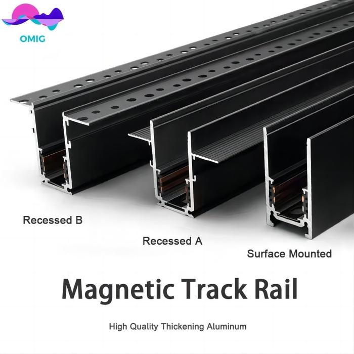 Jual Surface Mounted Magnetic Track Light Linear Magnet Track Lighting ...