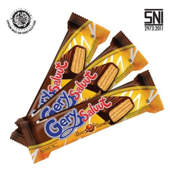 Jual GERY SALUUT COKLAT 7 GRAM HAZELNUT WAFER CHOCOLATE CHOCO SALUT ...