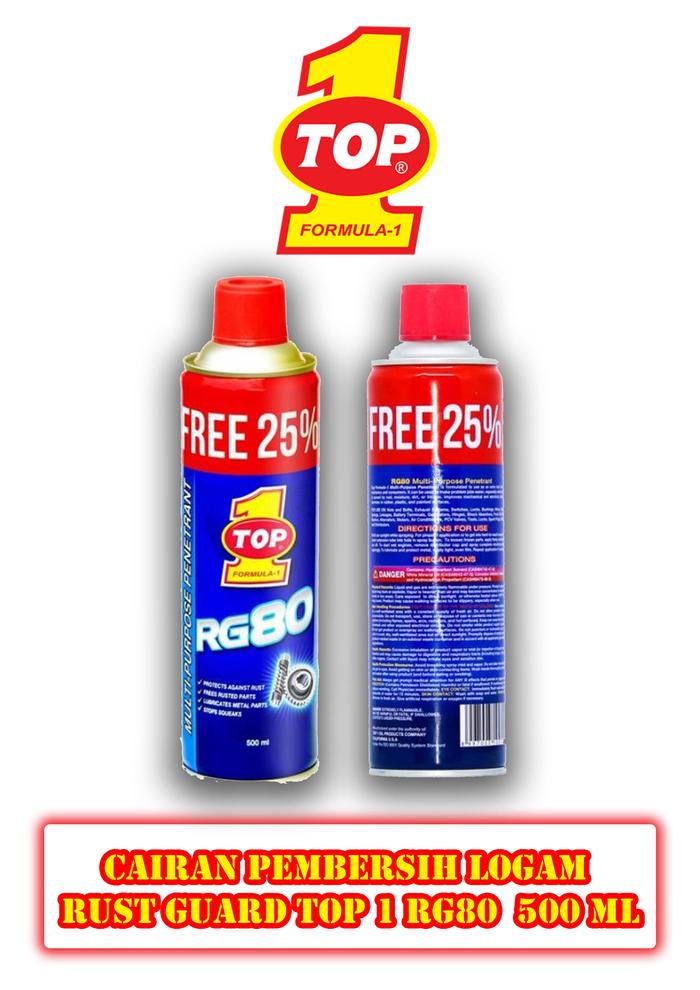 Jual Cairan Pembersih Logam - Rust Guard TOP 1 RG80 500 ml - 67326 ...