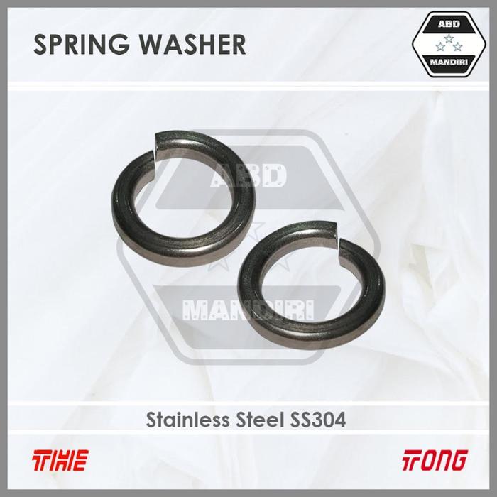 Jual SS304 Ring Per Ver Stainless M6 ( Spring Washer ) M6 - Kota ...