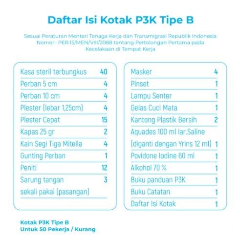 Jual Kotak P3K First Aid Box Boks Obat Besar MC11 - TANPA ISI -djm ...