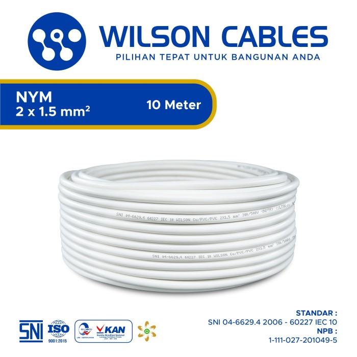 Jual Wilson Cables - NYM 2x1.5 mm² 10 Meter - Kabel Tembaga Kawat - Kab ...