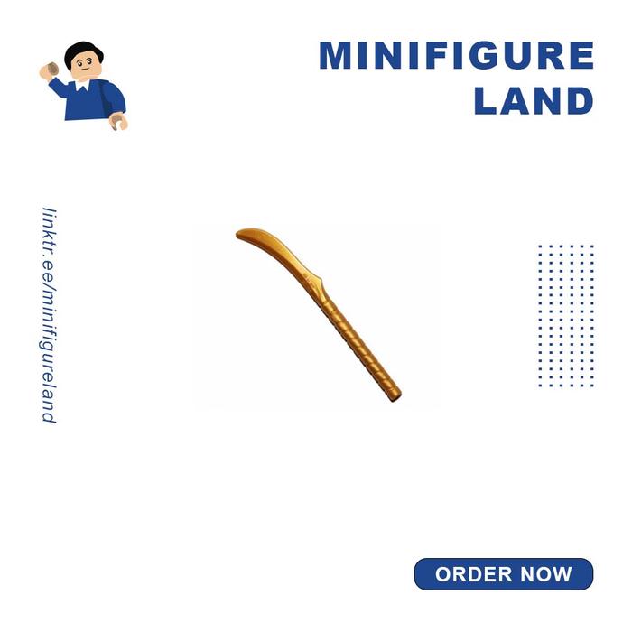 Jual Lego Pearl Gold Weapon Sword, Elven Warrior Blade with Long Hilt ...