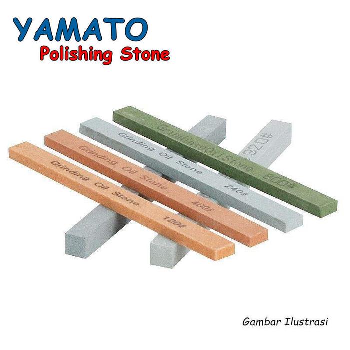Promo Oil Stone 3x13x100 YAMATO YHF Sharpener Batu Poles Gosok ...