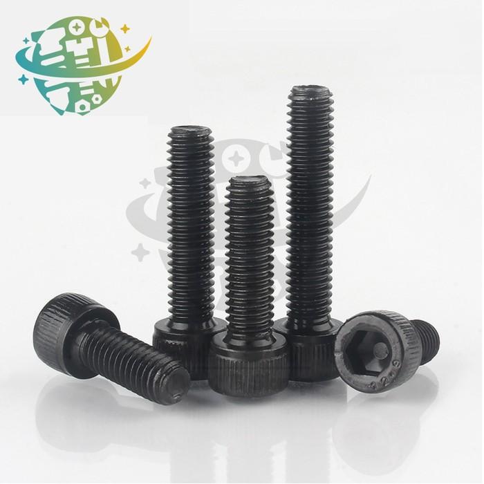 Jual Baut L Baja Hitam Carbon Hex Head Socket Grade 12.9 Black Bolt - M6x60, Setengah Drat ...