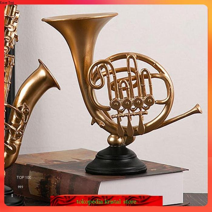 Jual Ornamen Patung Koleksi Terompet Mini Patung Alat Musik Untuk ...