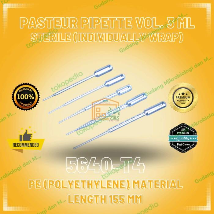 Jual Pasteur Pipette, Vol. 3 ml, Sterile (Individually Wrap), 100 pcs ...