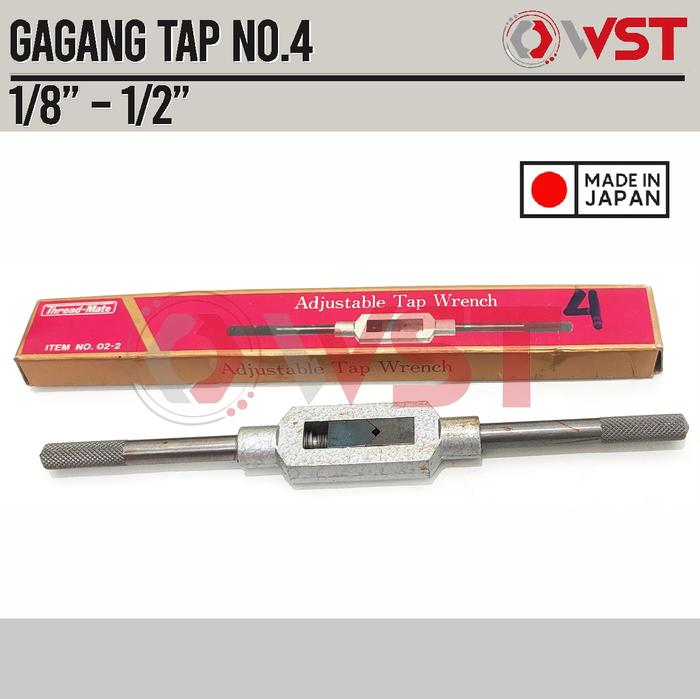 Jual Stang Hand Tap M3-M12 No 4 Made in Japan / Gagang Tap / Stang Tap ...