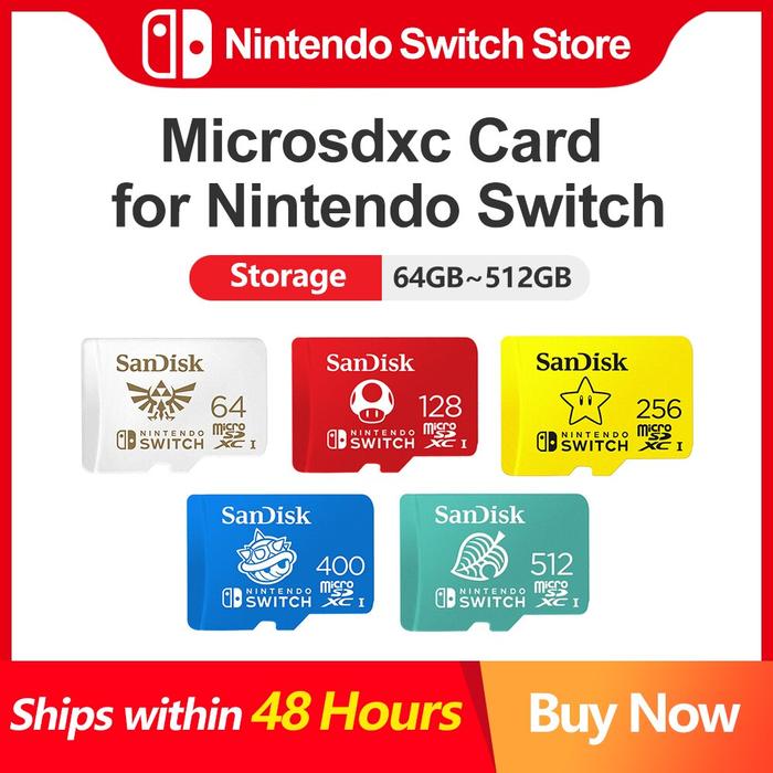 Jual Micro SD Card 64 128 256 400 512 GB Compatible for Nintendo Switch ...