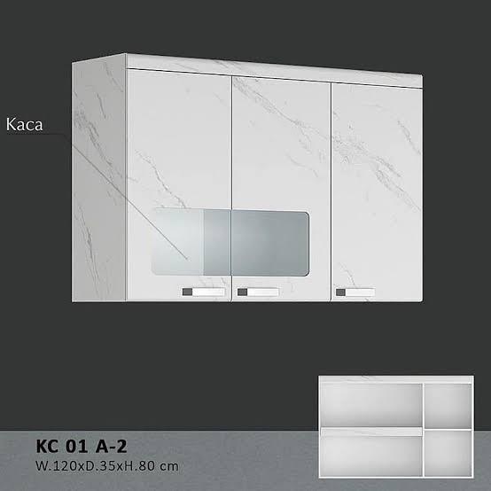 Jual Buffet Dapur Lemari Cabinet Buffet Serbaguna Meja KC Marble 2 ...