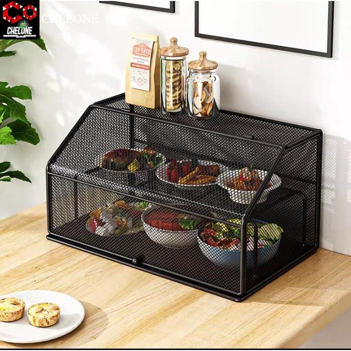 Jual Rak Makanan Tempat Makanan Dengan Penutup Bahan Besi Kotak Makanan ...