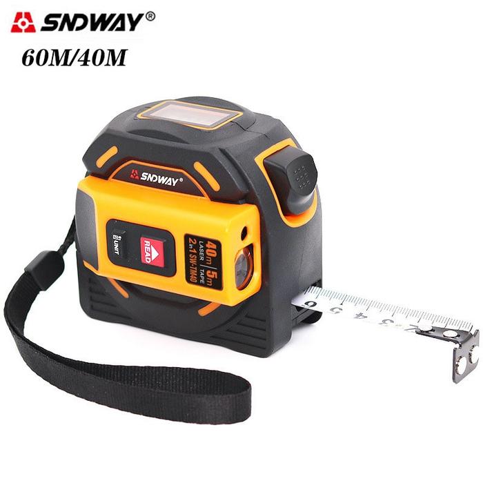 Jual Sndway 60M Laser Tape Measure Digital Meter Metro Ruler - Kota ...