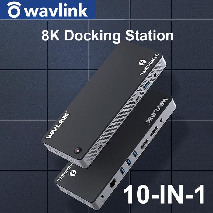 Jual Wavlink Thunderbolt 3 Usb-C Docking Station Dual 4K60Hz - Kota ...