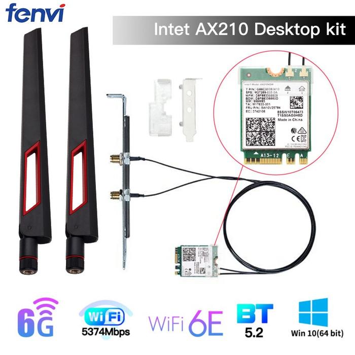 Jual 3000Mbps 802.11Ax Wi-Fi 6E Desktop Kit Intel Ax200 Ax210 - Jakarta ...