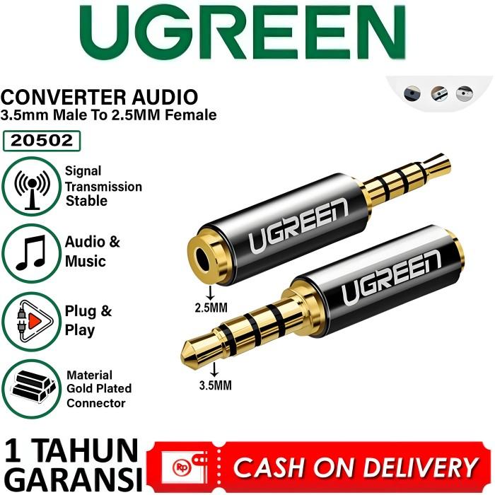 Jual Ugreen 20502 Colokan Jack Audio 3.5mm Male to 2.5mm Female Adapter ...