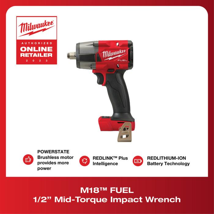 Jual Milwaukee M18 FUEL 1/2" Mid-Torque Impact Wrench in Dyna Case ...