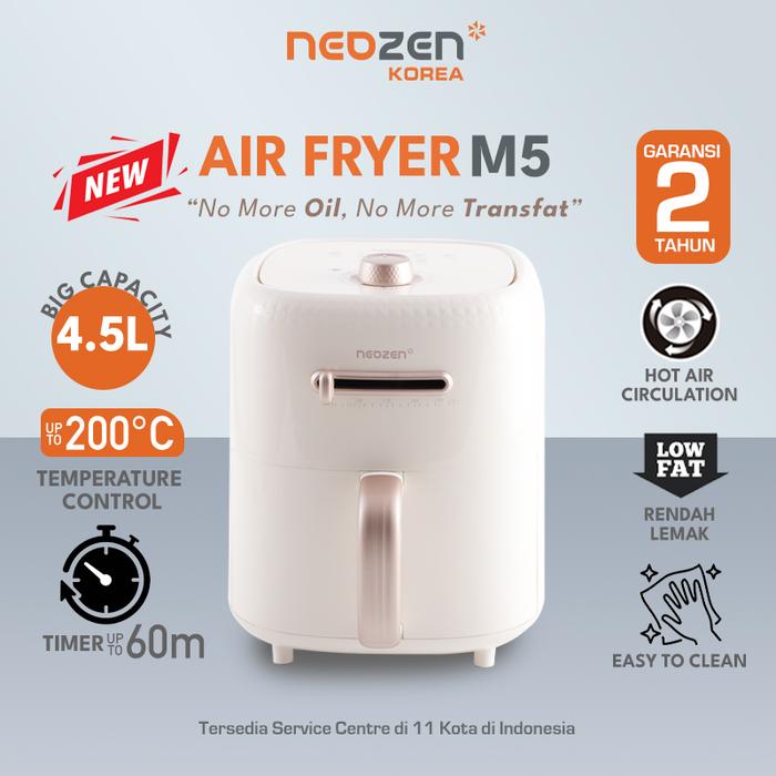 Promo Neozen Air Fryer M5 - 4,5Liter Low Watt Penggorengan Tanpa Minyak ...