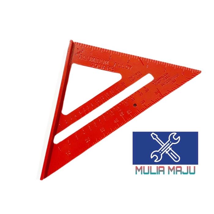 Jual SIKU METER SEGITIGA 7"/ALAT UKUR PENGGARIS PENGUKUR DIMENSI TUKANG ...