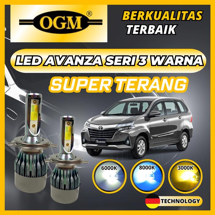 Jual OGM-LAMPU MOBIL LED AVANZA 3 WARNA PUTIH KUNING BIRU SUPER TERANG ...