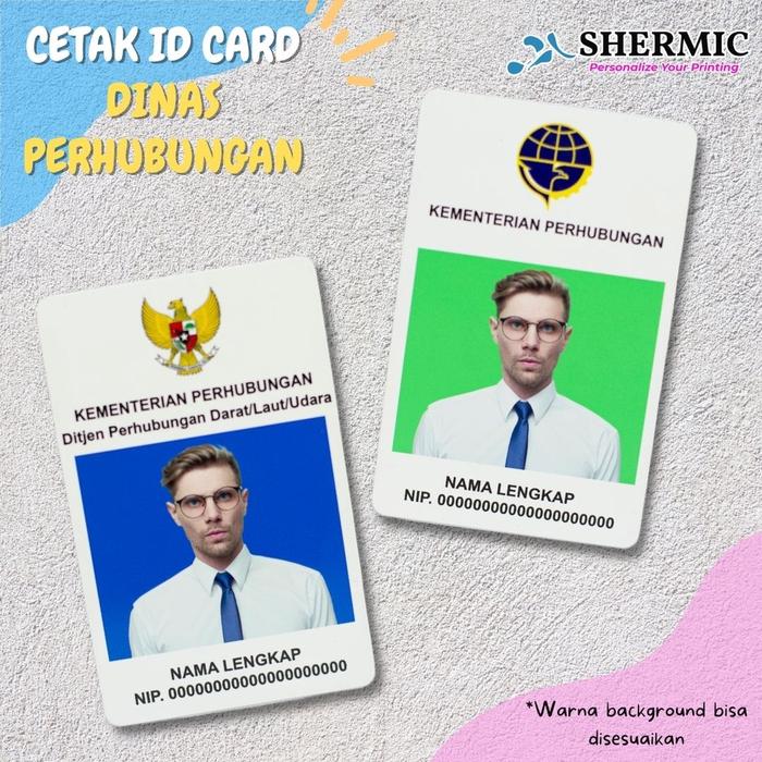 Jual (N) Cetak Custom Print UV Desain ID CARD Name Tag Kemenhub - Jakarta Barat - Buana96 ...