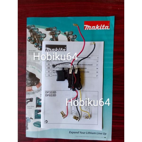 Jual switch trigger makita original untuk bor cordless makita 12v dan ...
