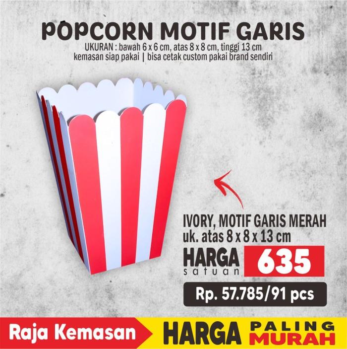 Jual Box Popcorn Garis Merah Food Grade Tbk Di Seller Shin Store ...