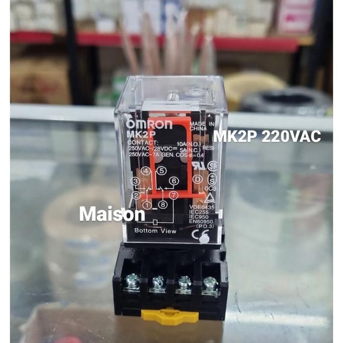 Jual (N) Omron Relay MK2P 220VAC plus Socket | mk2p 220v - Jakarta ...