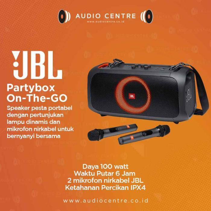 Jual JBL PartyBox On The Go Portable Party Speaker with Wireless Microphone - Kab. Bogor ...