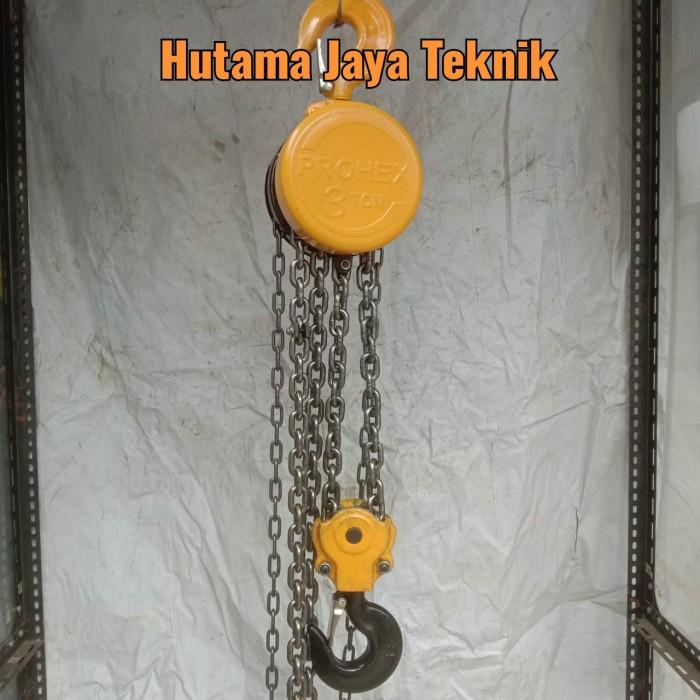 Jual Chain Block Blok katrol takel derek Prohex 3 Ton rantai 10 Meter ...