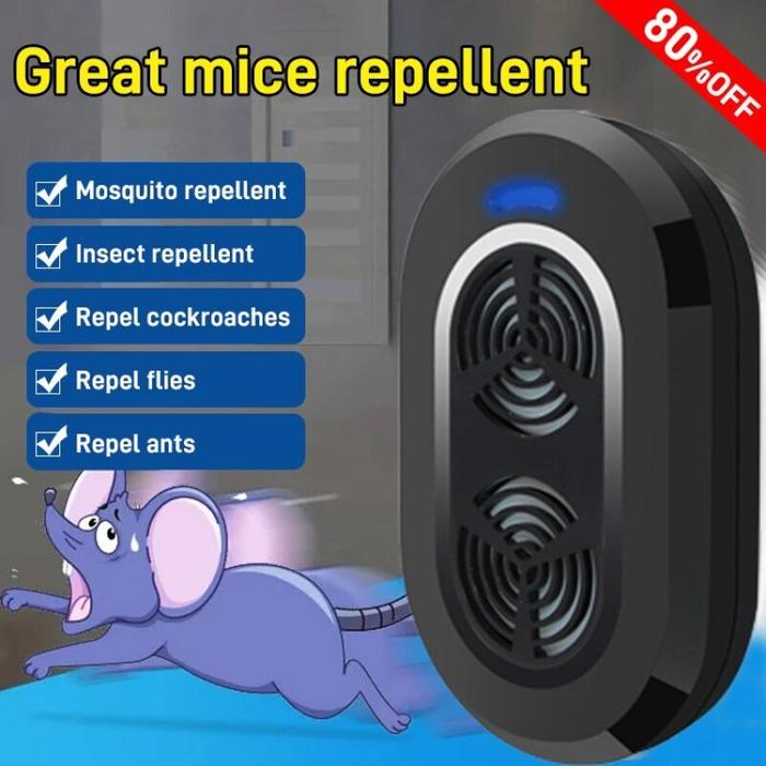 Jual High-Power Ultrasonic Electronic Rat Repellent for Home Use ...