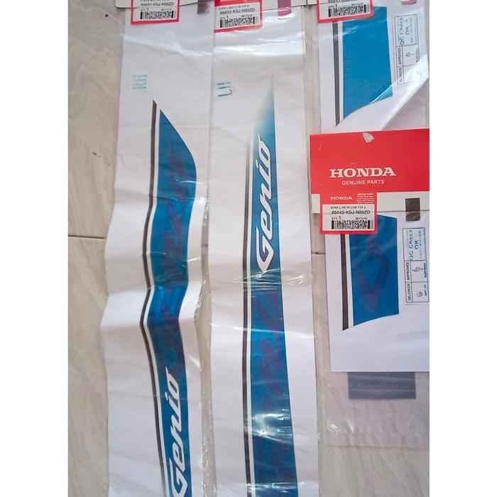 Jual SUNSHINE [SESUAI FOTO] STRIPING STICKER HONDA GENIO BIRU PUTIH ...