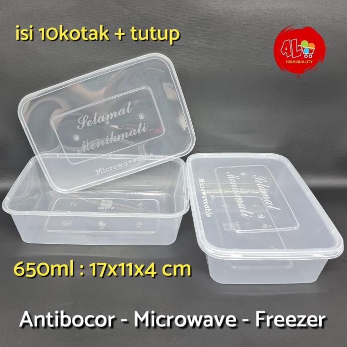 Jual tp k6 10kotak thinwall kotak makan box makanan plastik bening ...