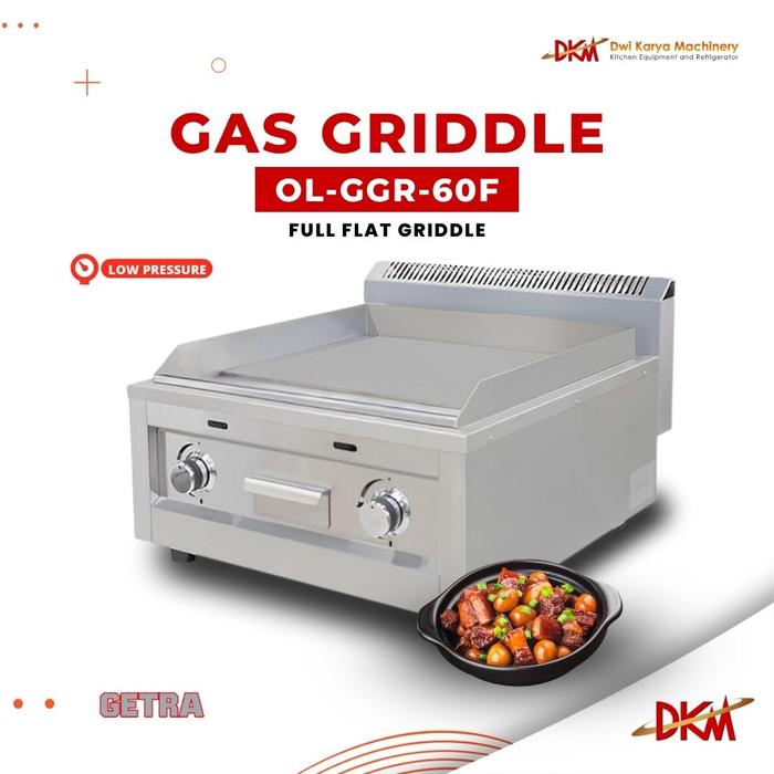 Jual S/S GAS GRIDDLE GETRA FULL FLAT OL-GGR-60F / OL GGR 60F - Kota ...