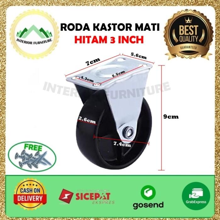 Jual Roda Troli 3 inch (HIDUP), Roda Kastor PVC Nylon Roda Etalase ...