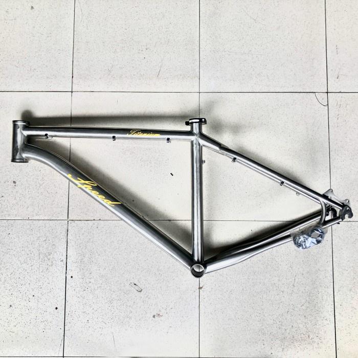 Jual FRAME MTB TITANIUM SPEED BEKAS M 17 INCH 26 275 GRAVEL 700C POLISHED - Jakarta Barat ...