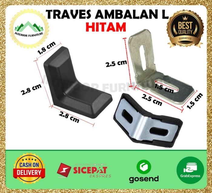 Jual Trapes L Trapex Traves L Siku Ambalan Siku Penyangga Besi Plastik ...