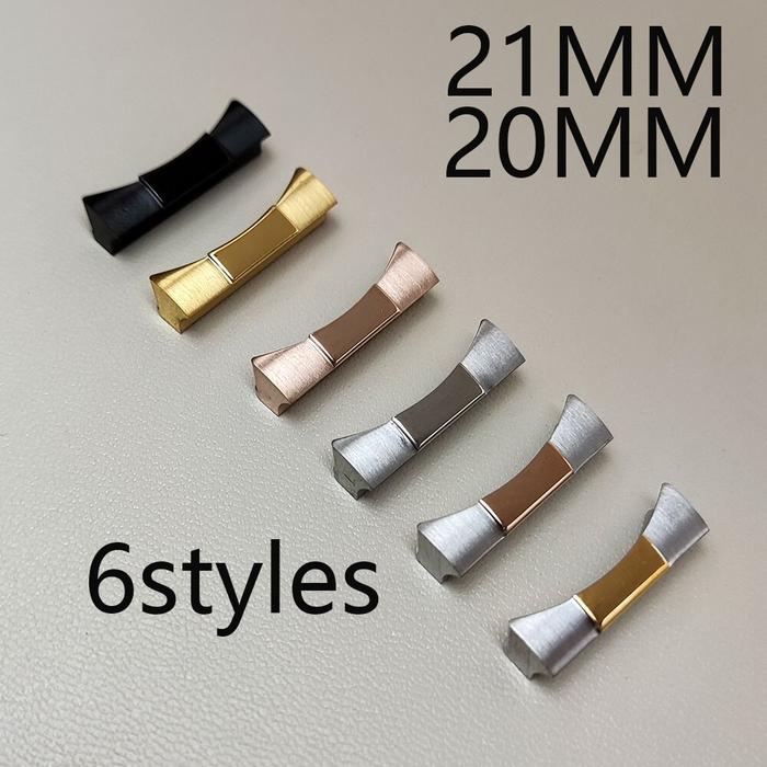 Jual Prh 2pcs 20mm 21mm Curved End Link Endlink For Watchband For Sub ...