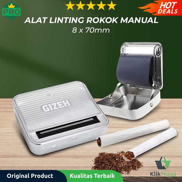 Jual Penggulung Alat Linting Rokok Manual GIZEH Mesin Roll Box 8mm x ...