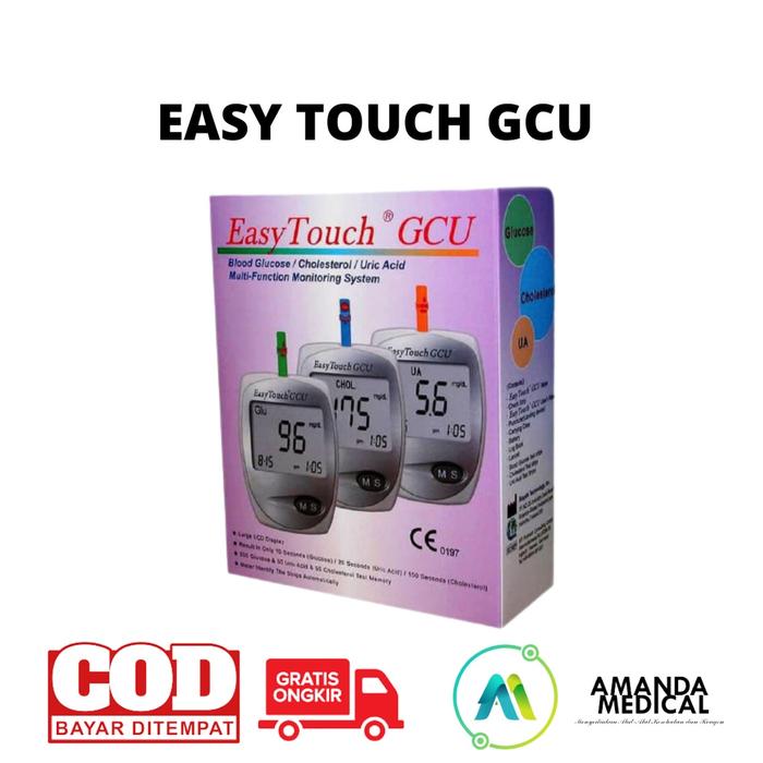 Jual EASY TOUCH GCU ALAT UKUR GULA DARAH GLUKOSA KOLESTROL CHOLESTROL ...